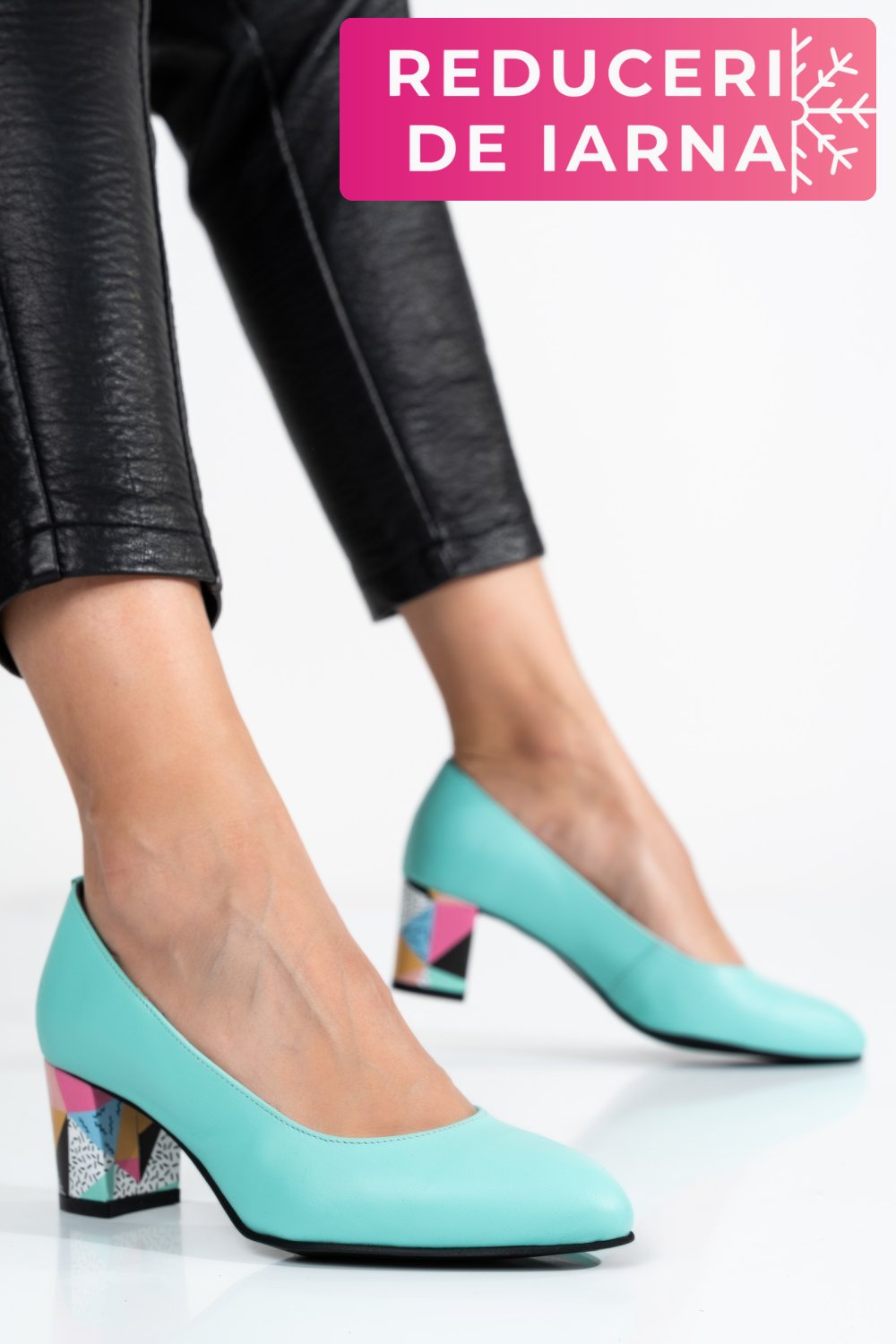 PANTOFI TURCOAZ PIELE NATURALA 1PC507 - PANTOFICOMOZI